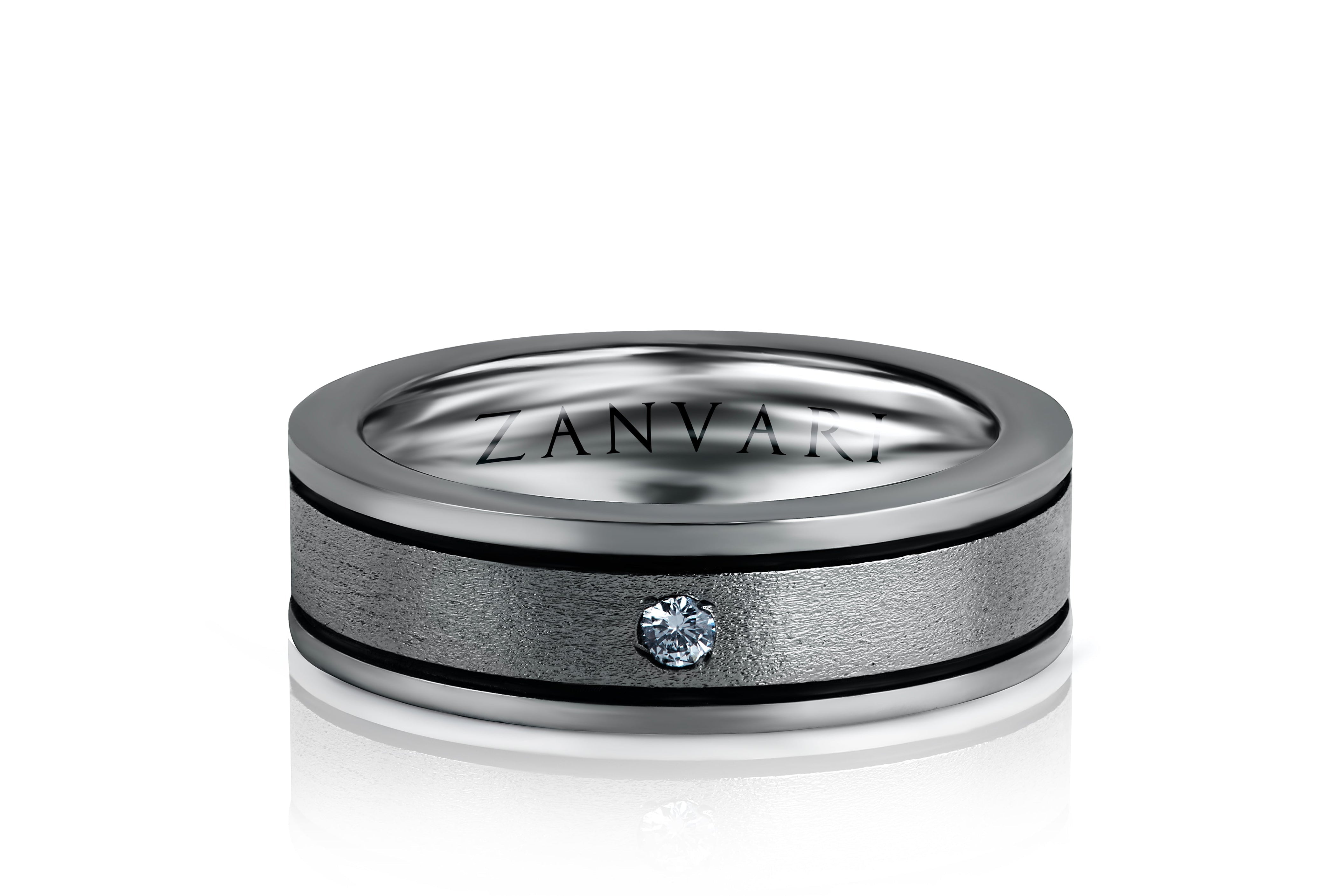 Discover the Elegance of Diamond Men's Wedding Rings Online – Zanvari