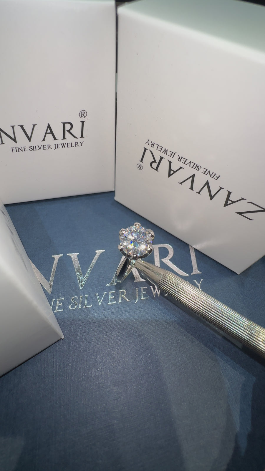 Crown of Light Ring | 3CT D/VVS1 Moissanite | Zanvari Pakistan