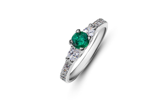 Handcrafted Natural Emerald Rings Online – Zanvari